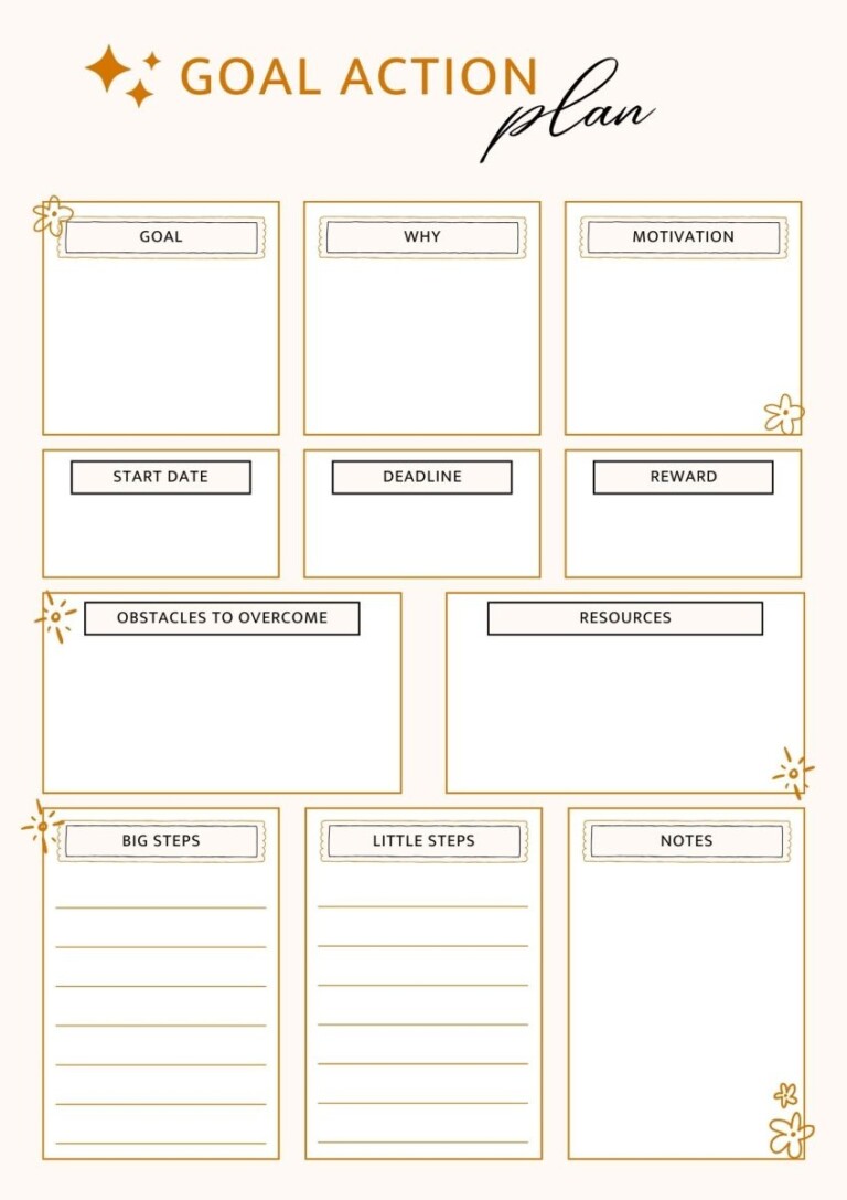 Smart Goals Worksheet Printable - easyworksheetprint.com