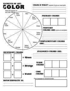 Free Printable Color Wheel Worksheet - easyworksheetprint.com