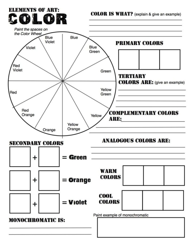 Free Printable Color Wheel Worksheet - easyworksheetprint.com