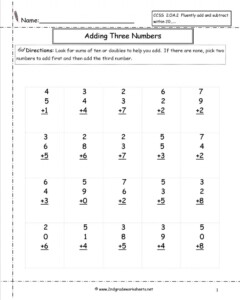 First Grade Math Worksheets Free Printable - easyworksheetprint.com