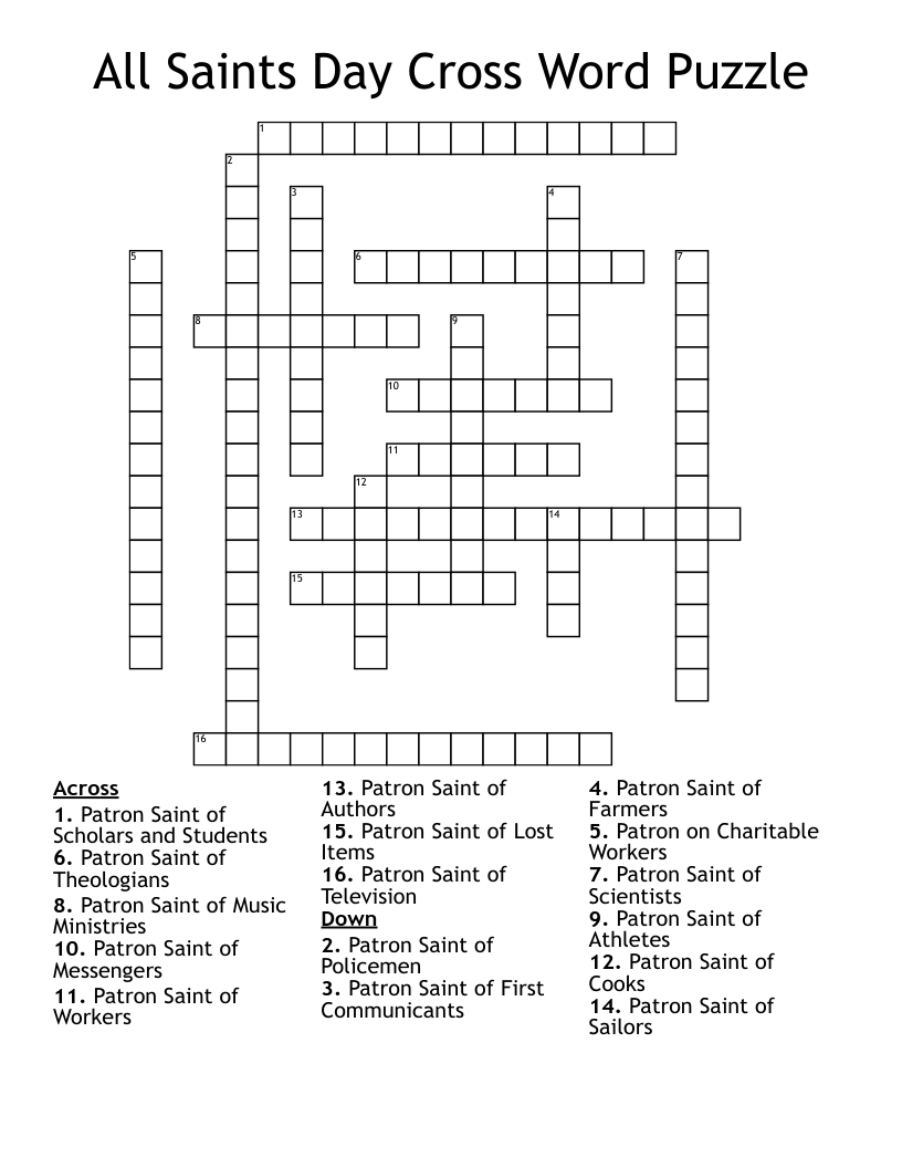 Free Printable All Saints Day Worksheets - easyworksheetprint.com