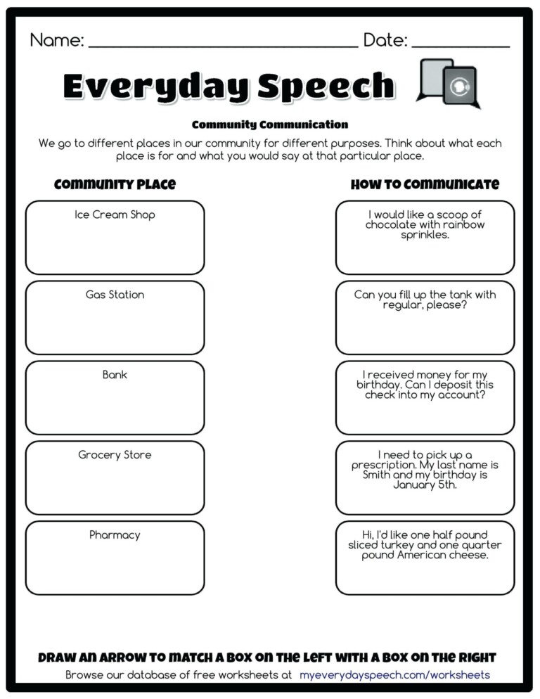 Free Printable Communication Skills Worksheets - easyworksheetprint.com