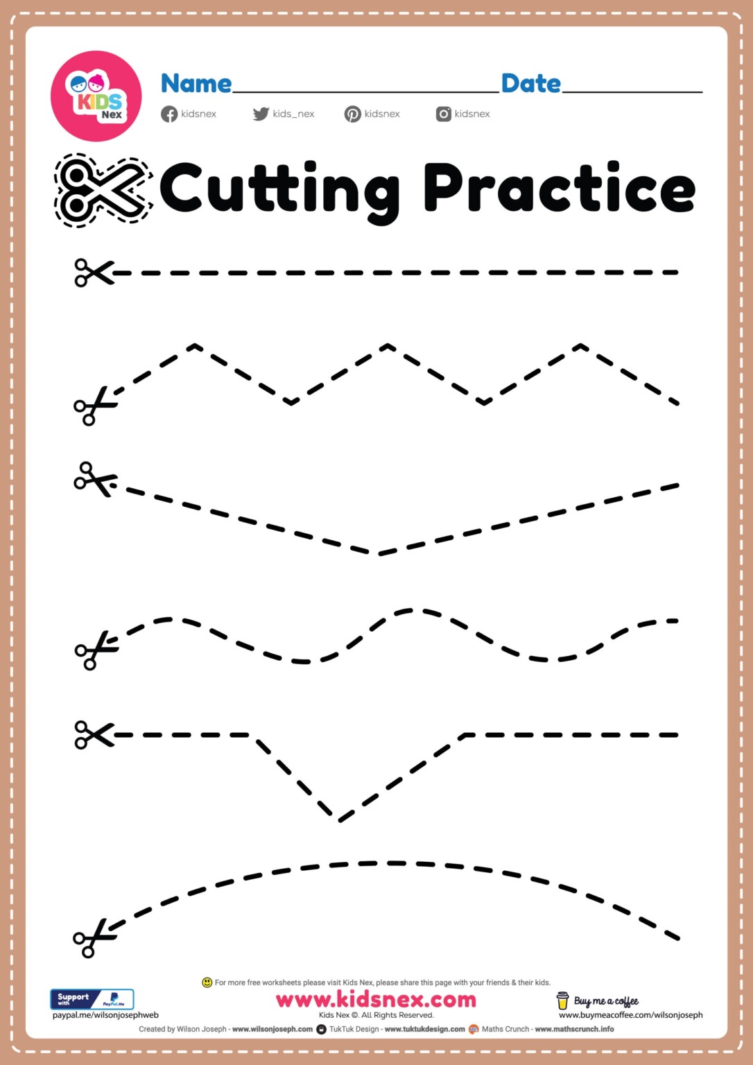 Free Printable Cutting Lines Worksheets - easyworksheetprint.com