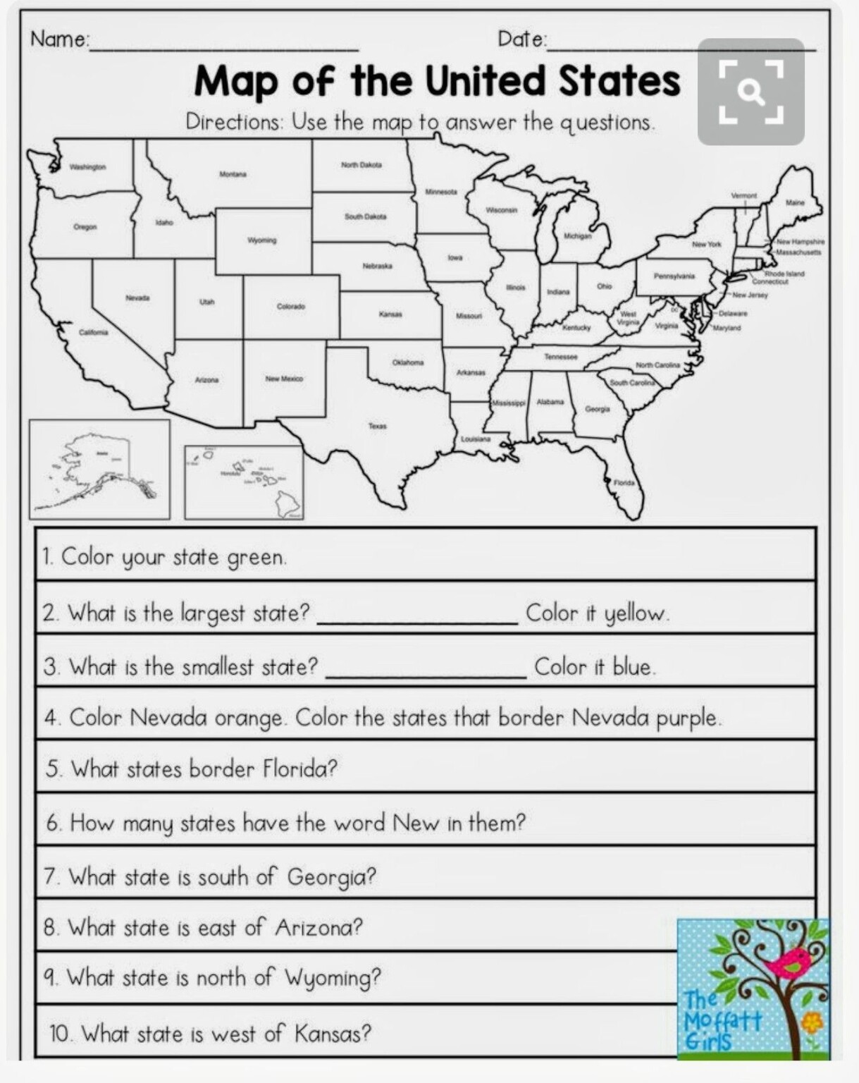 Free Printable Geography Worksheets - easyworksheetprint.com