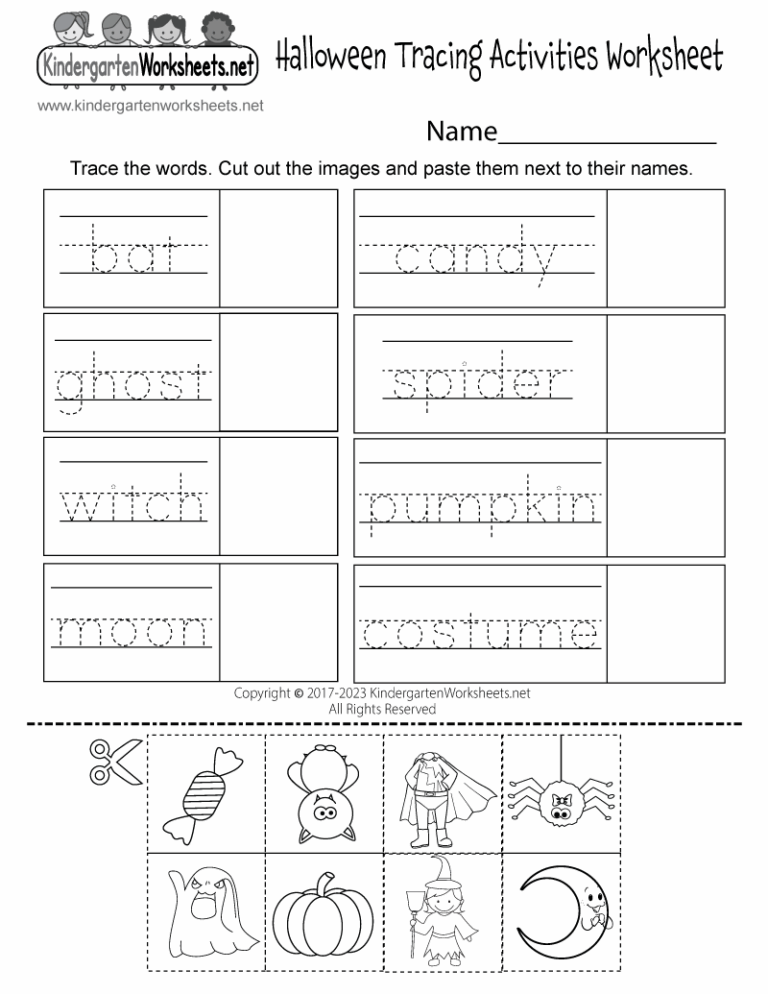Halloween Worksheets Printable - easyworksheetprint.com