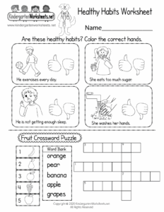 Free Printable Health Worksheets - easyworksheetprint.com