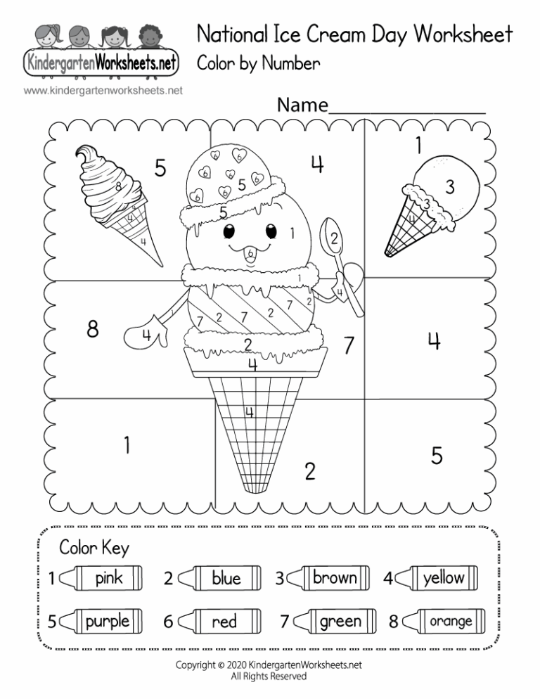 Free Printable Ice Cream Worksheets - easyworksheetprint.com