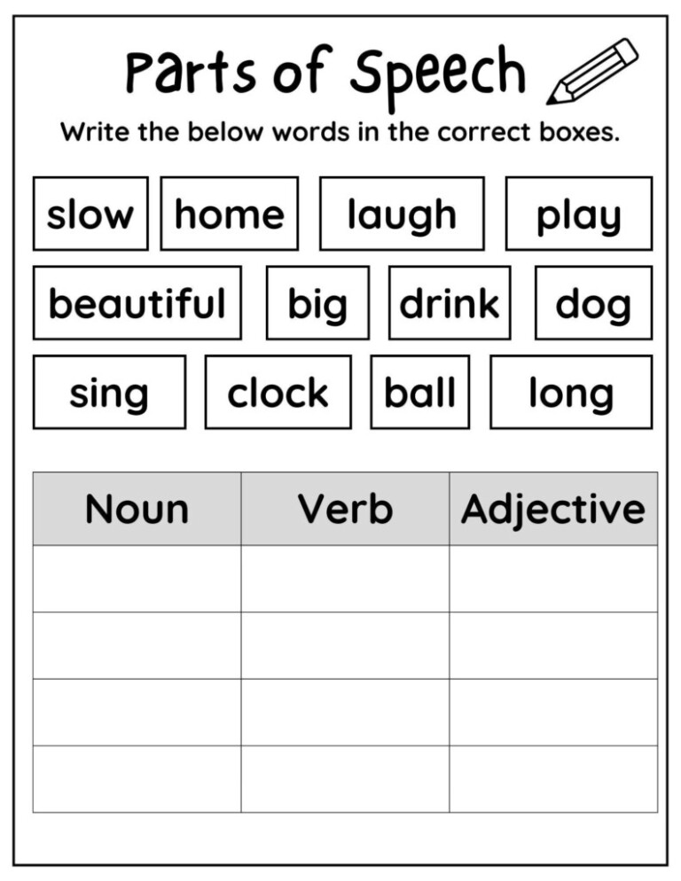 Free Printable Noun Worksheets - easyworksheetprint.com