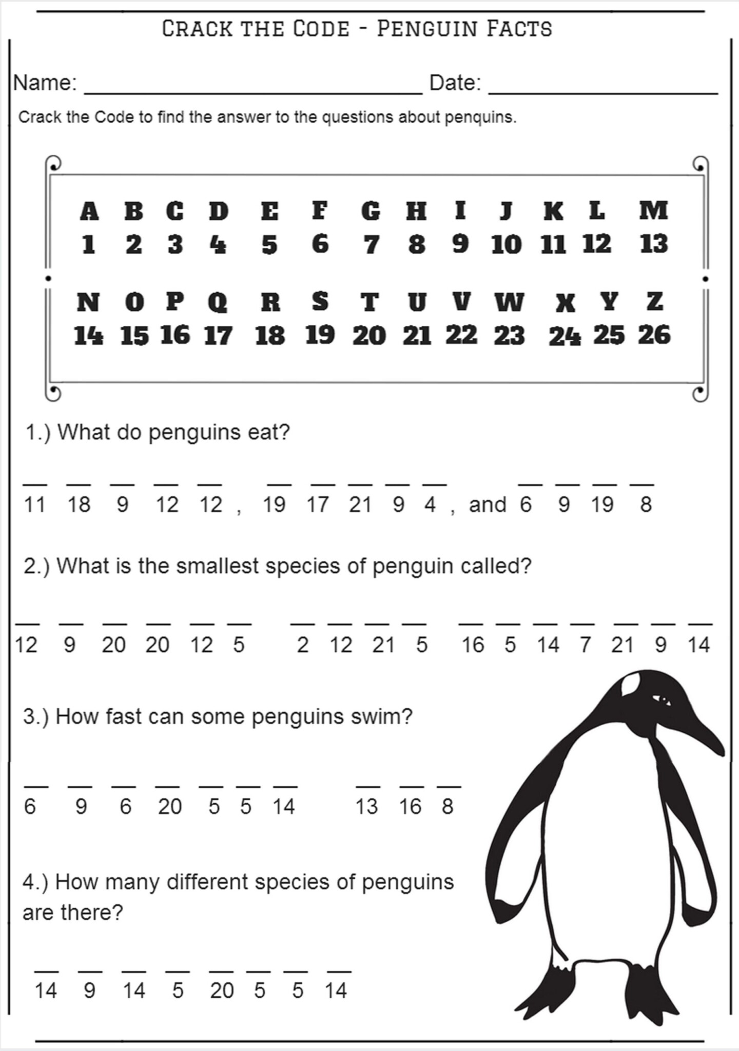 Free Printable Secret Code Worksheets - easyworksheetprint.com