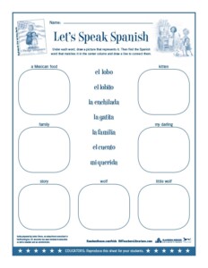 Beginner Spanish To English Worksheets Printables - easyworksheetprint.com