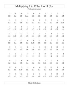 Multiplication Worksheets 1 12 Printable - easyworksheetprint.com