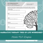 Printable Tree Of Life Narrative Therapy Worksheet - easyworksheetprint.com