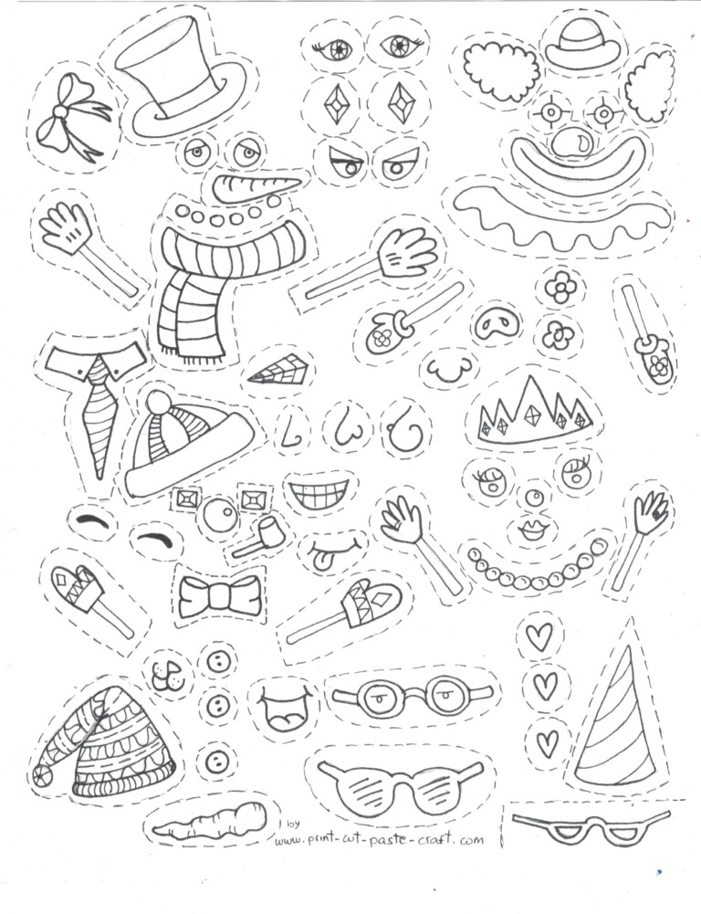 Printable Cut And Paste Craft Worksheets - easyworksheetprint.com