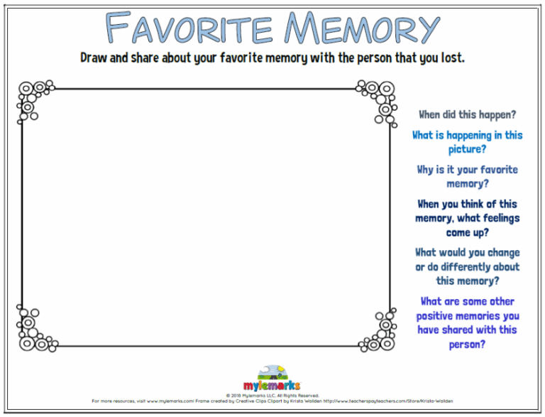 Printable Grief Worksheets - easyworksheetprint.com