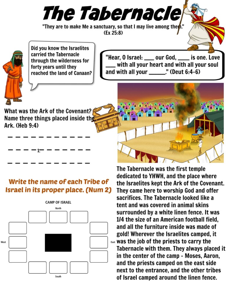 Printable Moses Worksheets - easyworksheetprint.com